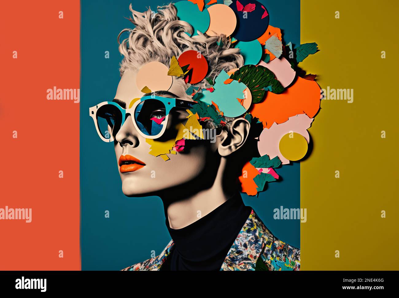 Abstract face collage hi-res stock photography and images - Alamy