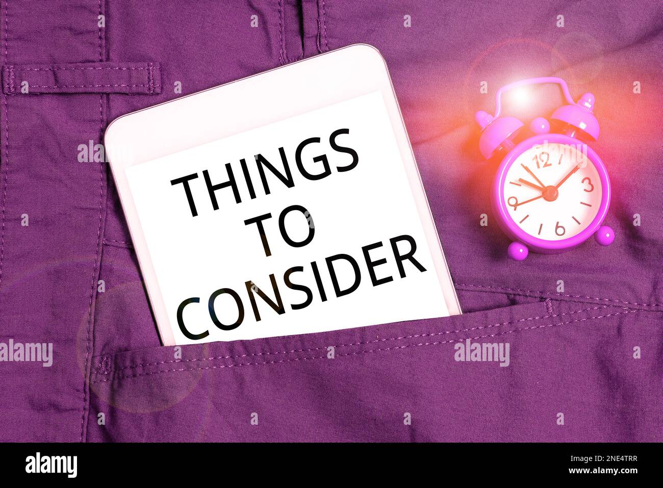 Inspiration showing sign Things To Consider. Business concept list to ...