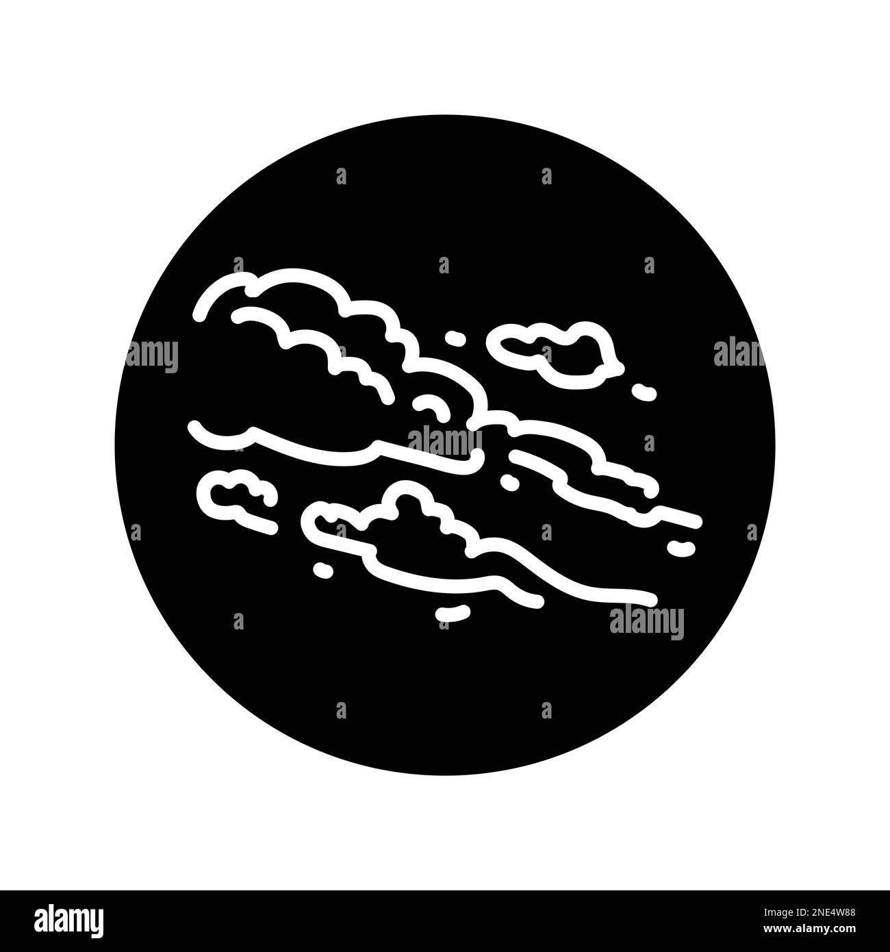 Cloud black line icon. Atmospheric phenomenon. Meteorology outline ...