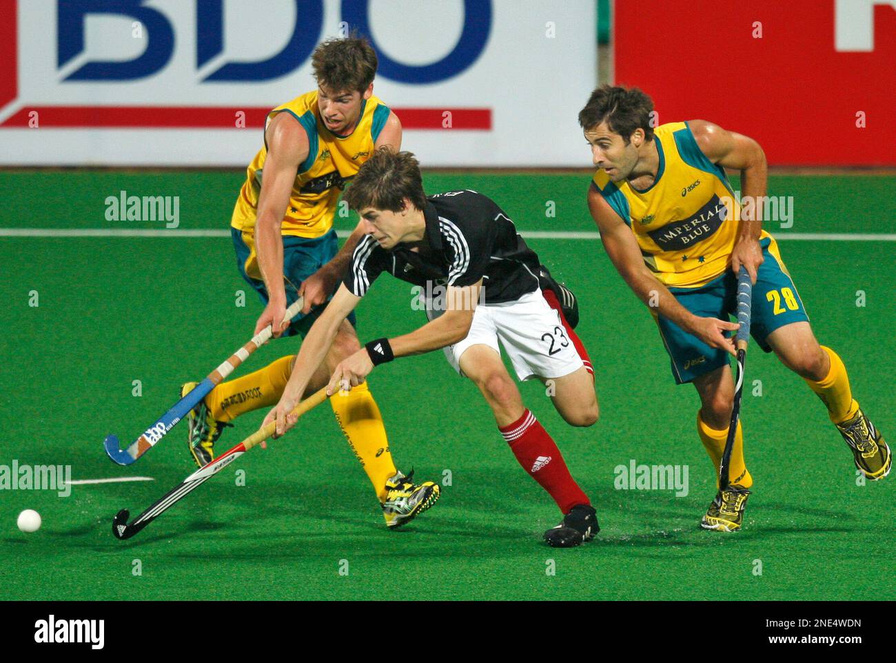 Australia's Graeme Begbie, left, Germany's Florian Fuchs, center, and ...
