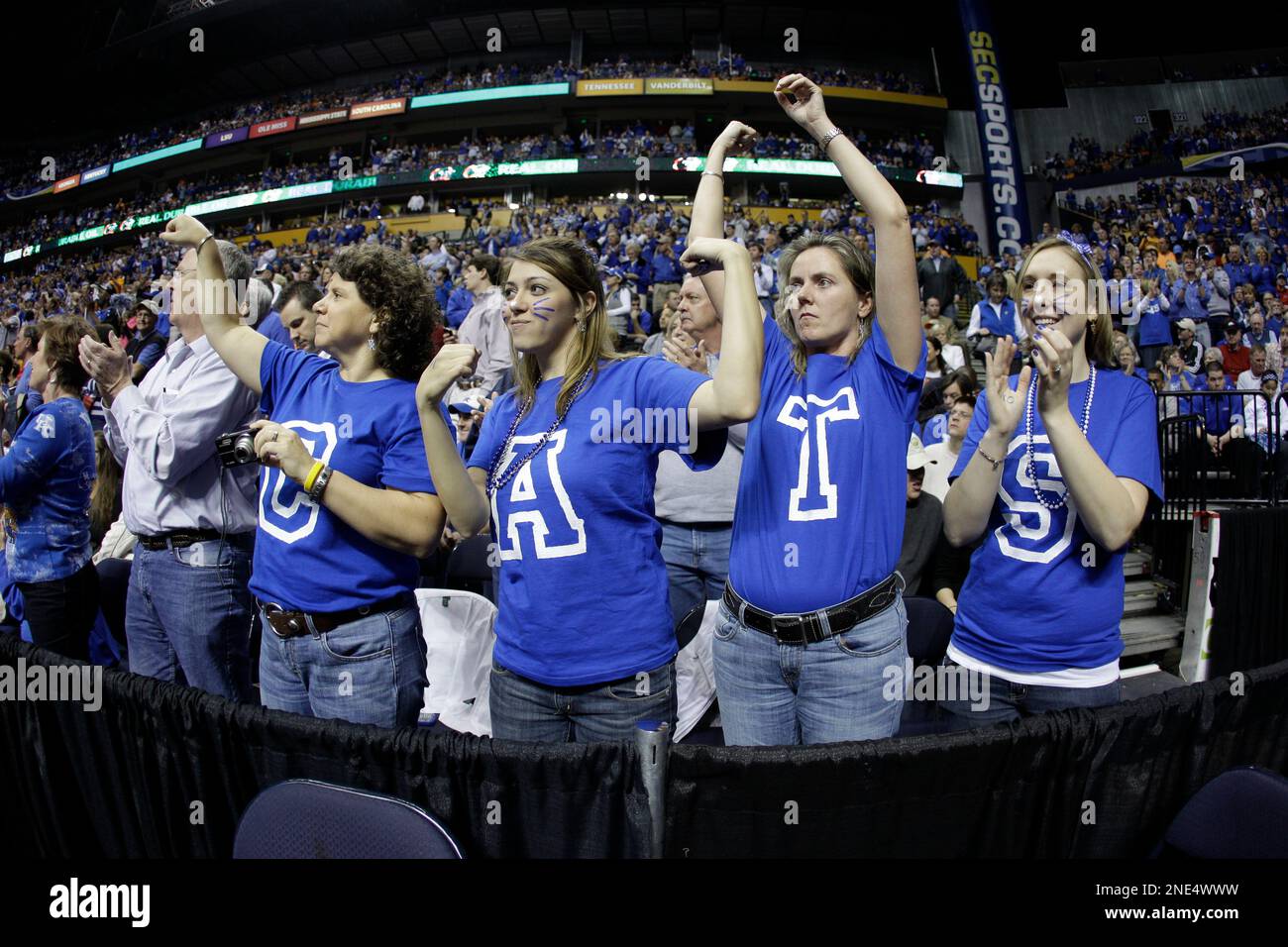 Kentucky fans cheer in the first half of an NCAA college basketball ...