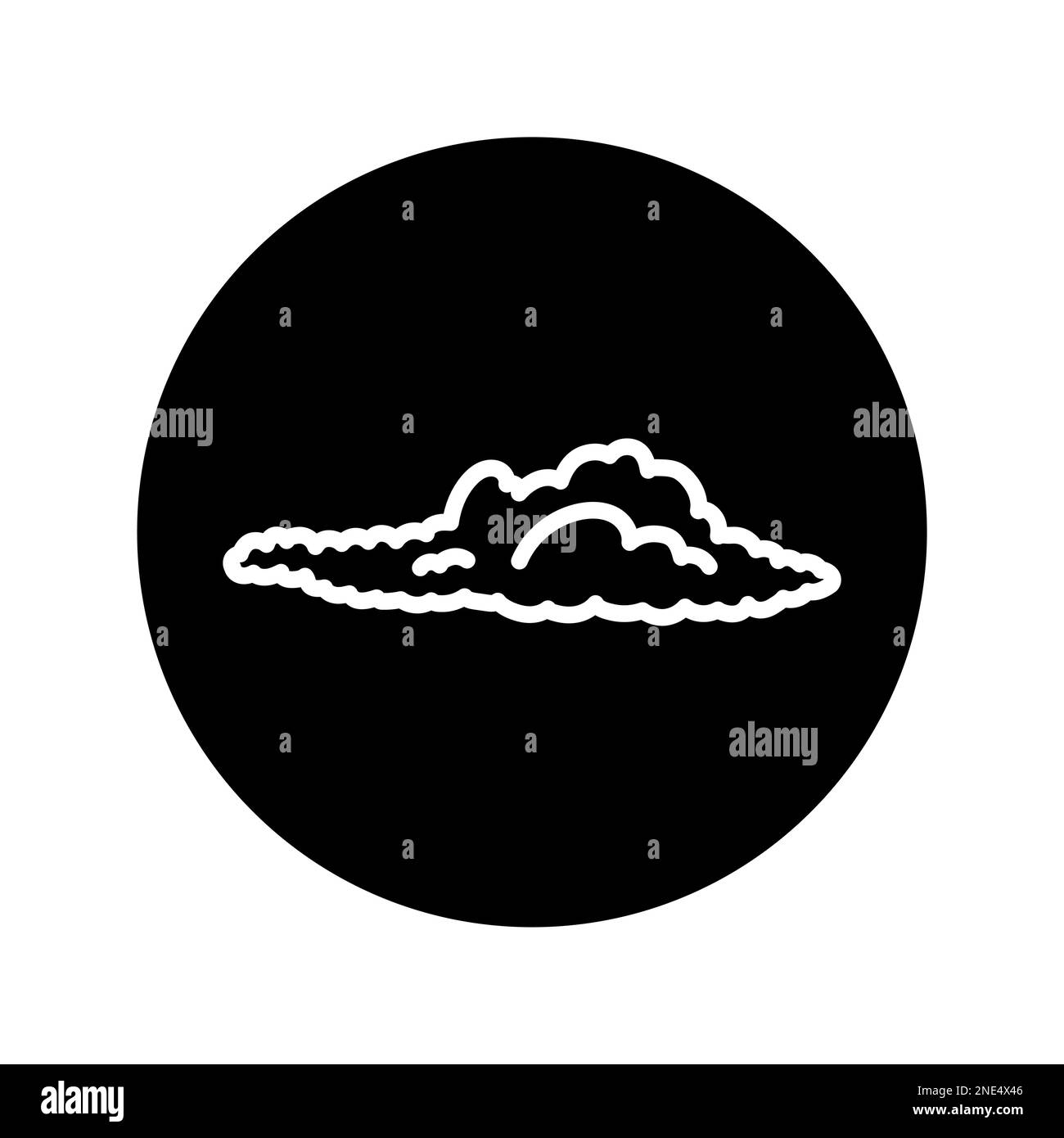 Cloud black line icon. Atmospheric phenomenon. Meteorology outline ...