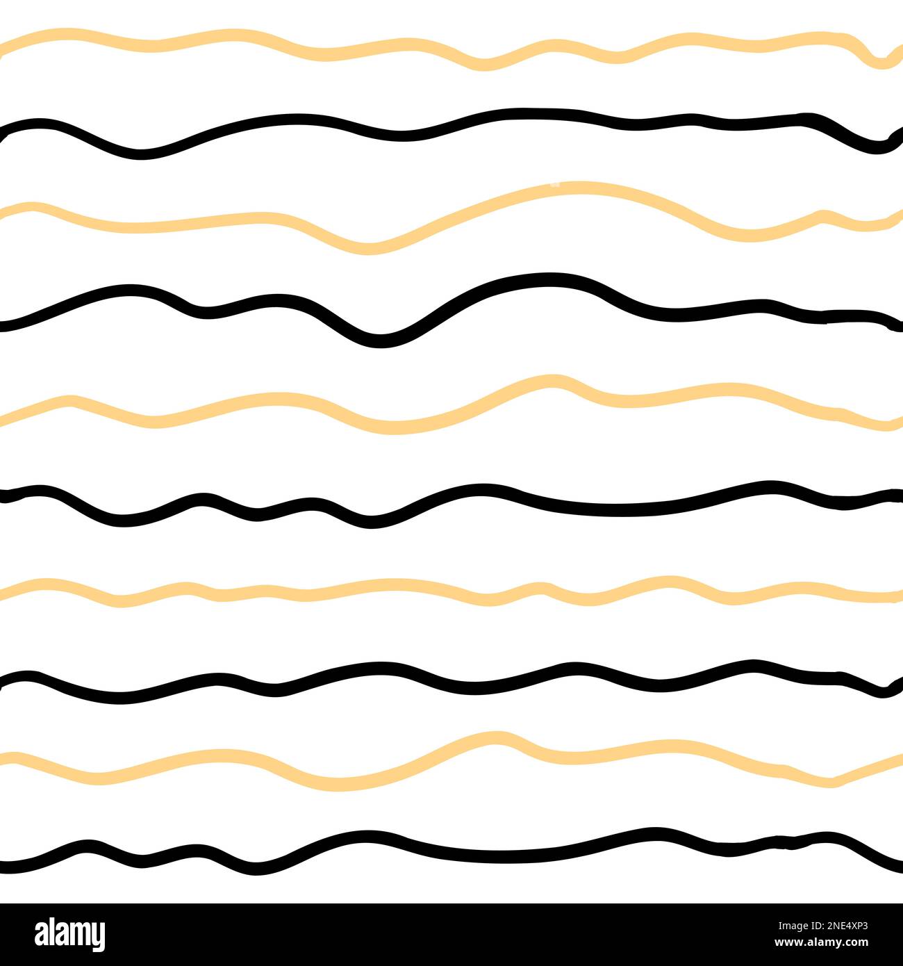 Wave line seamless pattern. Vector illustration isolated on white ...