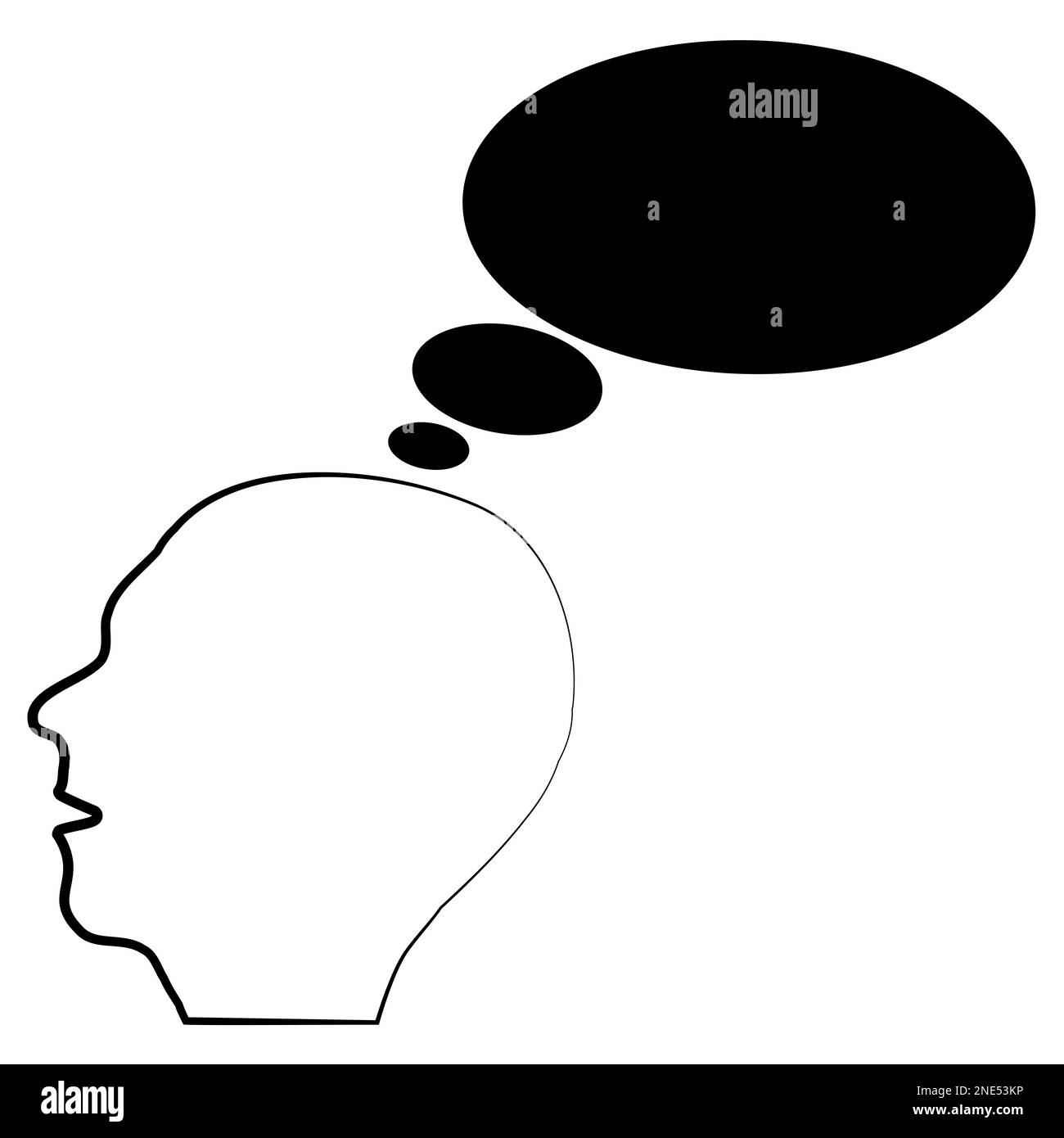 Thinking Bubble Silhouette