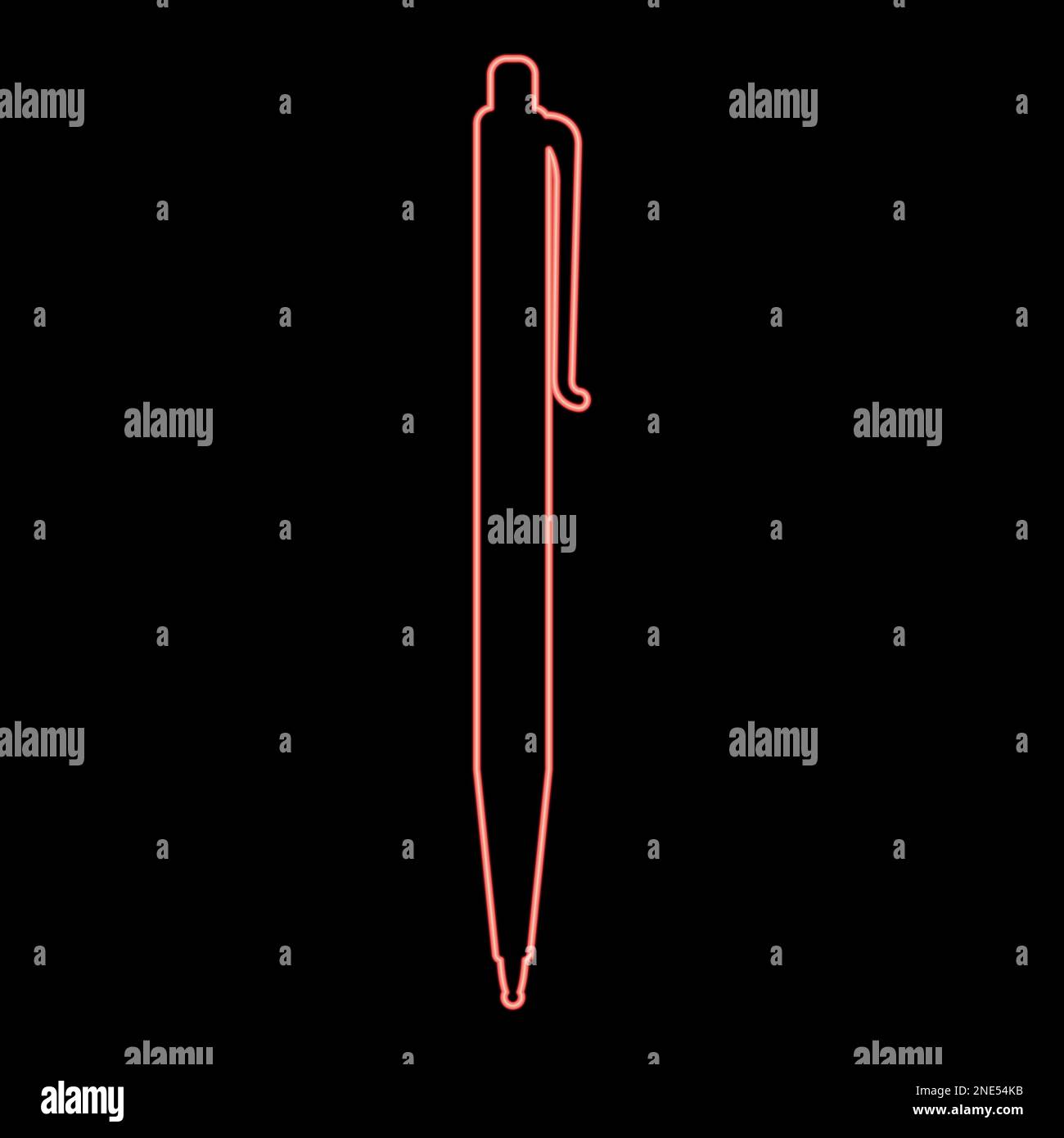 Red ballpoint pen Stock Vector Images - Alamy