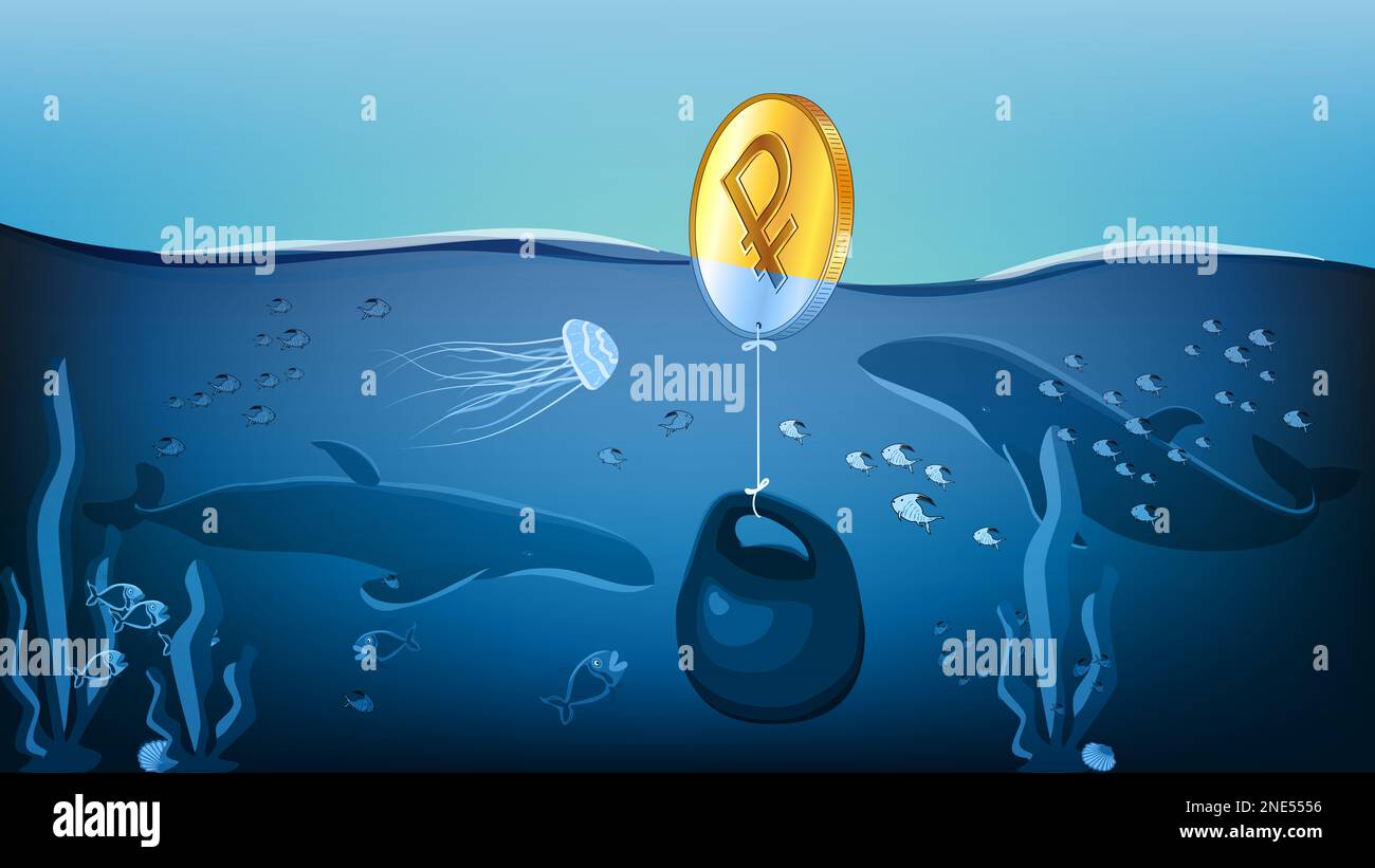 Gold coin Russian ruble RUB is pulled to the bottom by heavy weight in ...