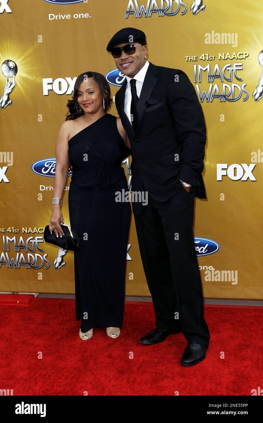 LL Cool J and his wife Simone arrive at the 41st NAACP Image Awards on ...