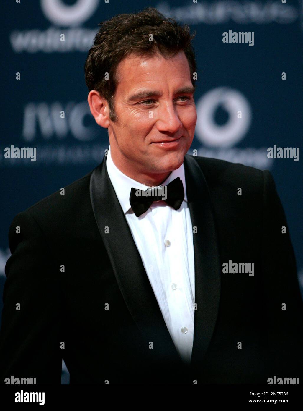 British actor Clive Owen arrives for the Laureus Awards in Abu Dhabi ...