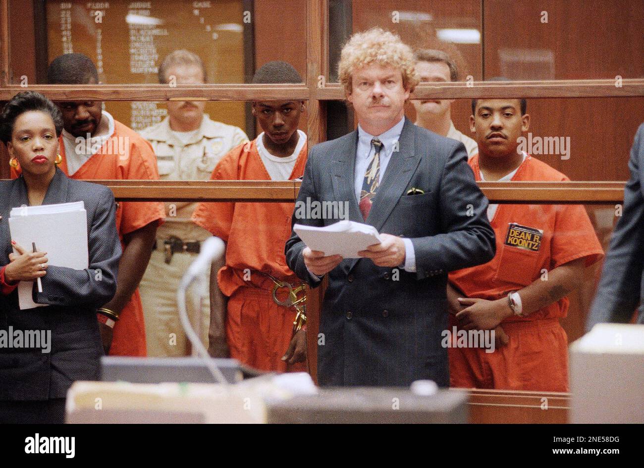 Defendants (left to right) Henry Keith Watson, Antoine Miller and ...