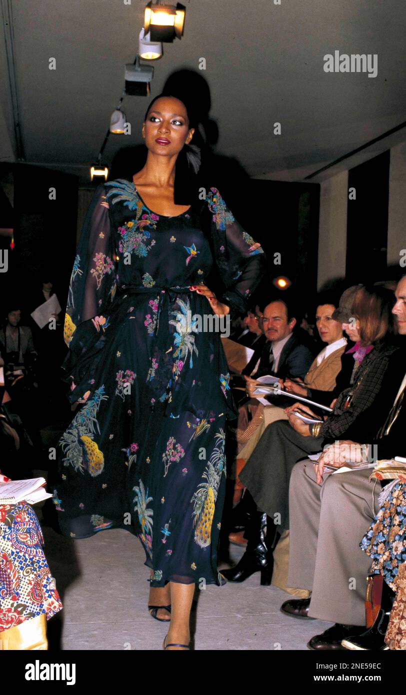 Spring Summer high fashion collection by Japanese designer Hanae Mori ...