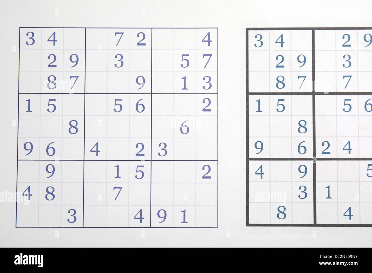 Sudoku background hi-res stock photography and images - Alamy