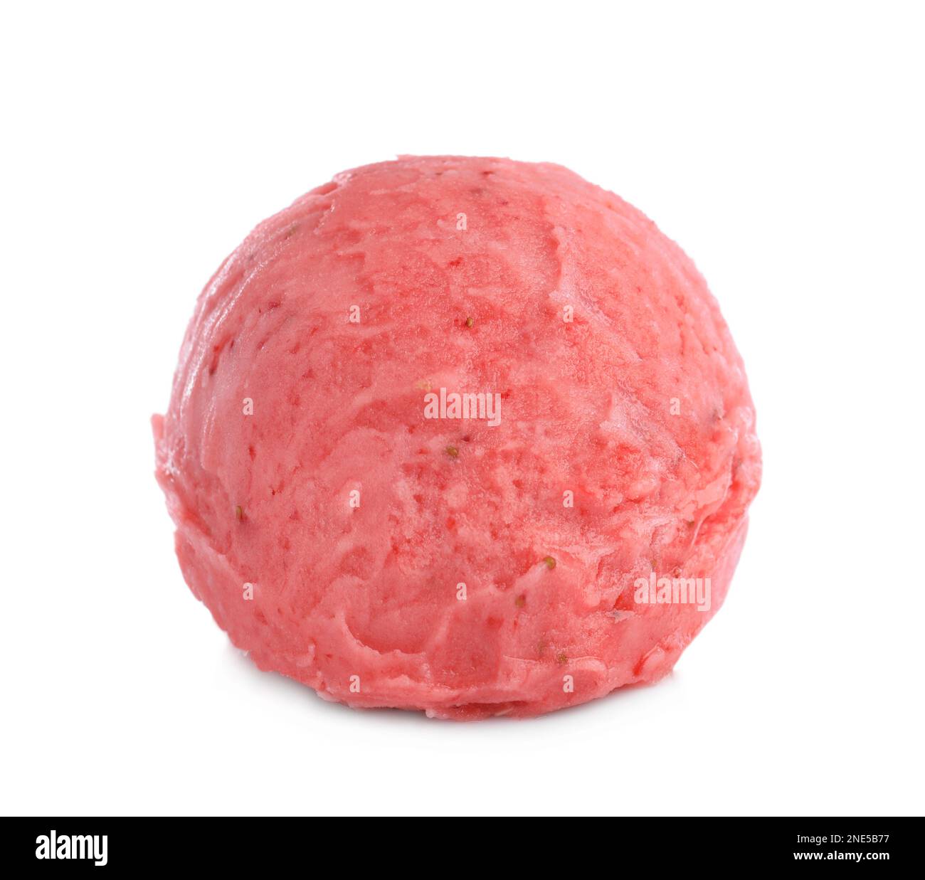 Scoop of delicious pink ice cream isolated on white Stock Photo - Alamy