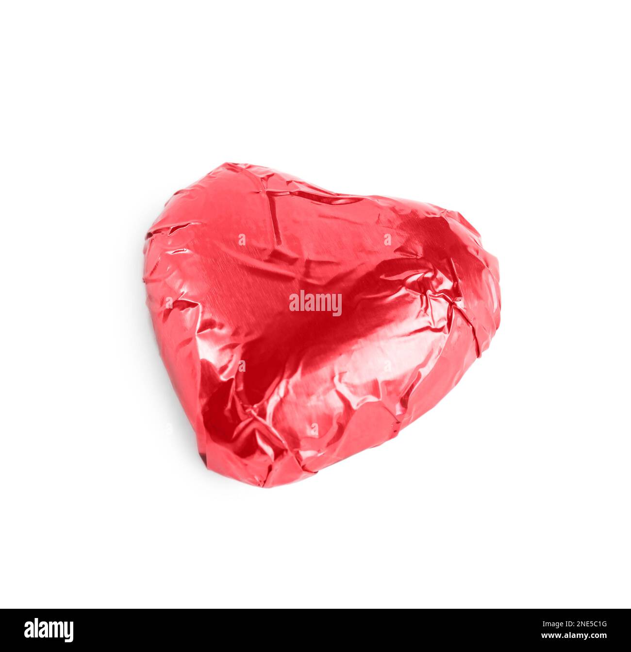 Heart shaped chocolate candy isolated on white Stock Photo - Alamy