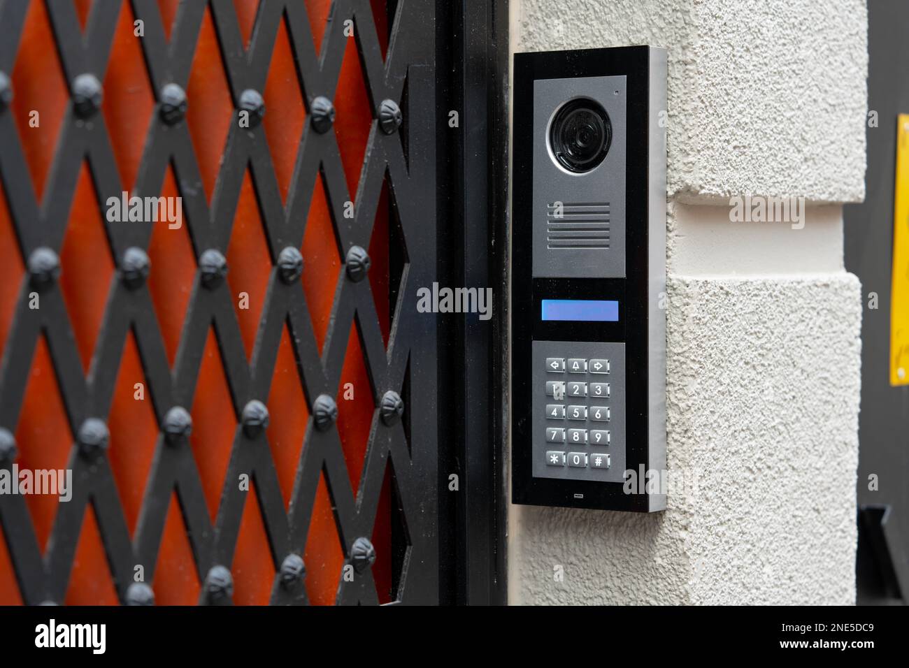 Private gate intercom system hi-res stock photography and images - Alamy