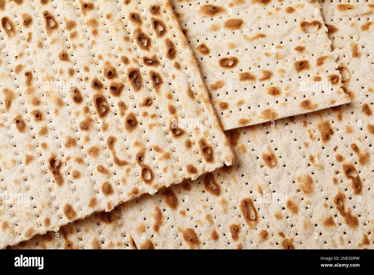Traditional matzos as background, top view. Pesach celebration Stock ...