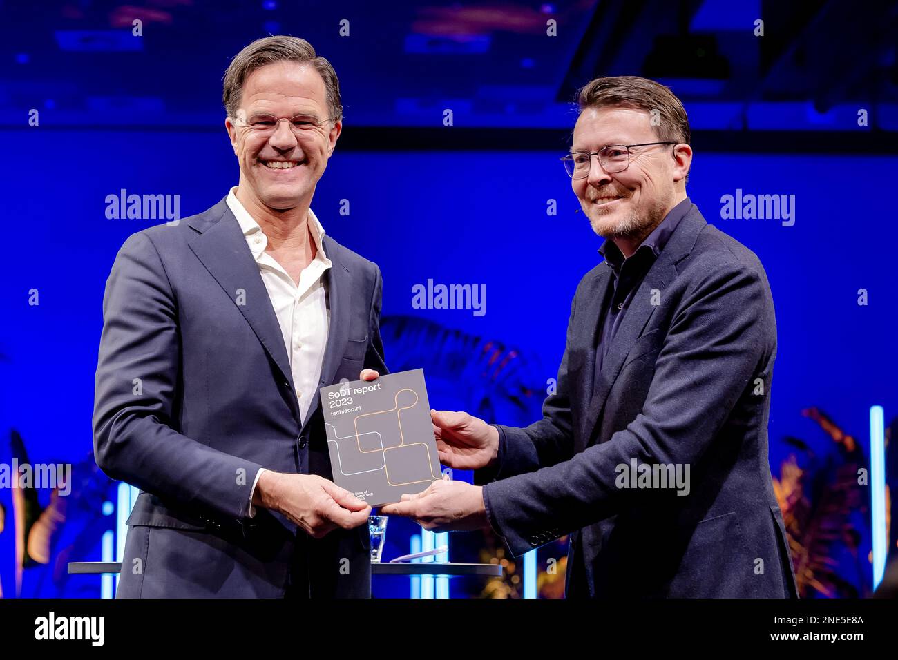 THE HAGUE - Prime Minister Mark Rutte and Prince Constantijn during the ...