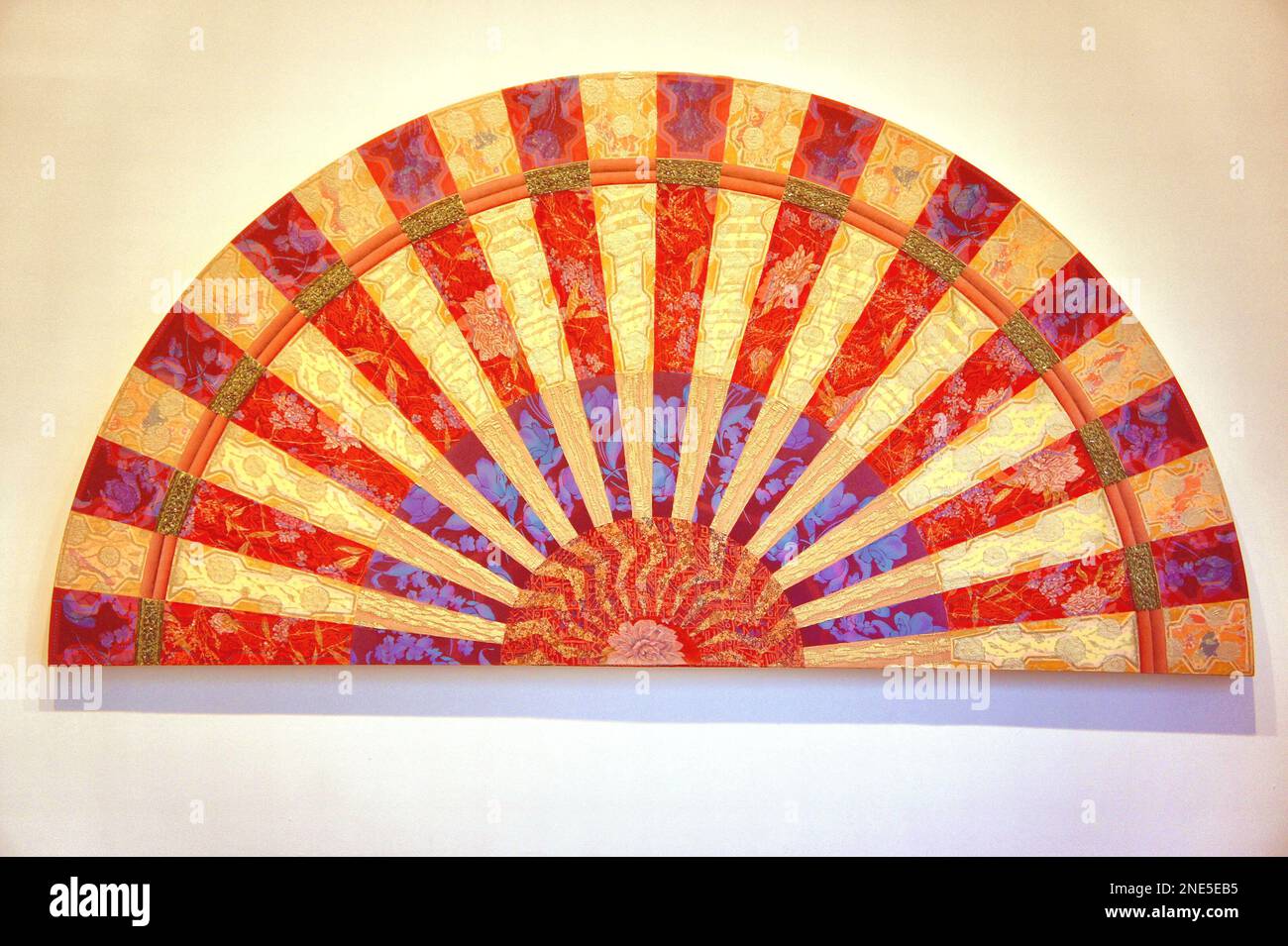 Miriam Schapiro/ Barcelona Fan 1979. Fabric and acrylic on canvasGift ...