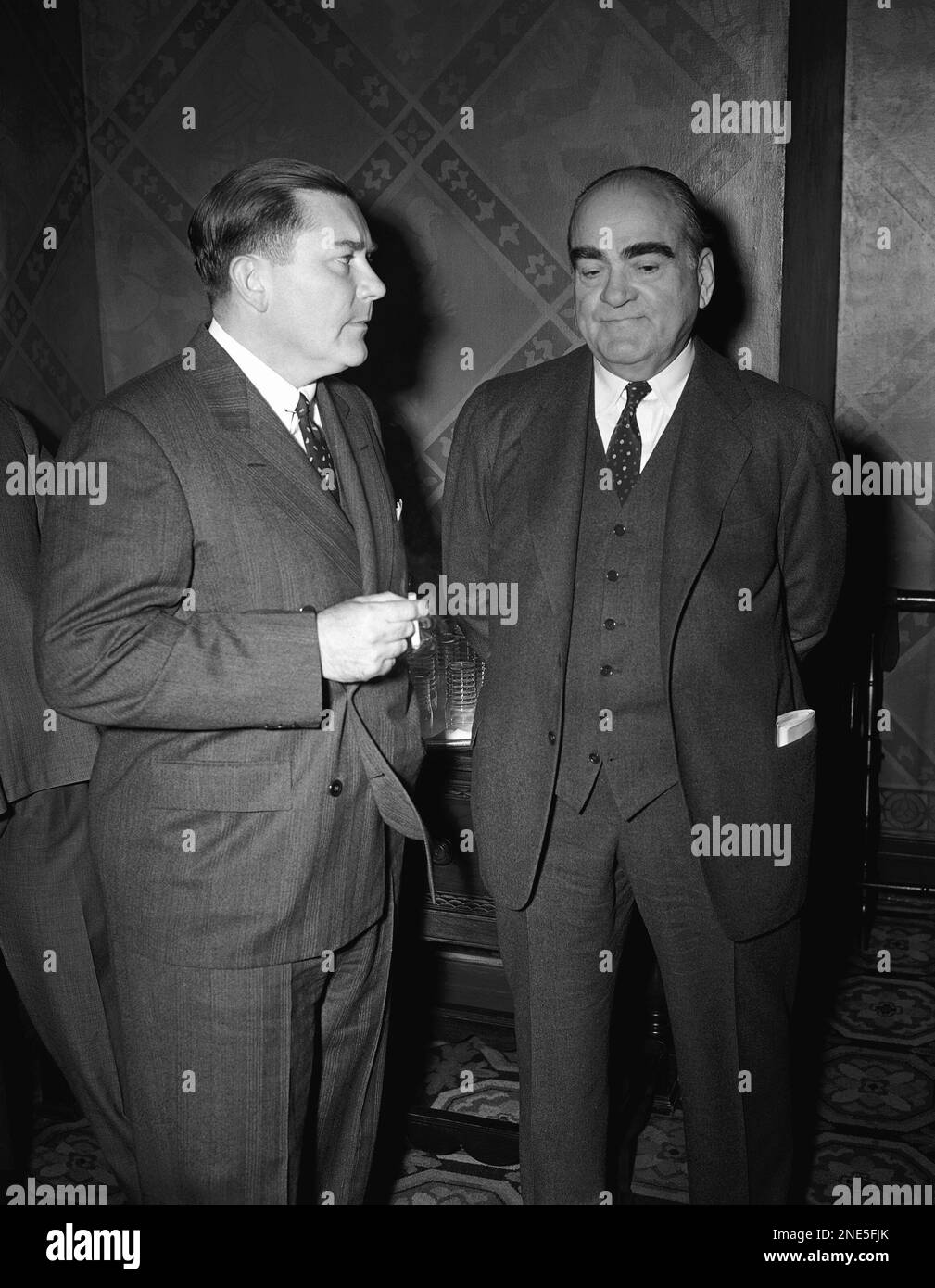 Tom Yawkey (left), owner of the Boston Red Sox, seems to have stumped ...