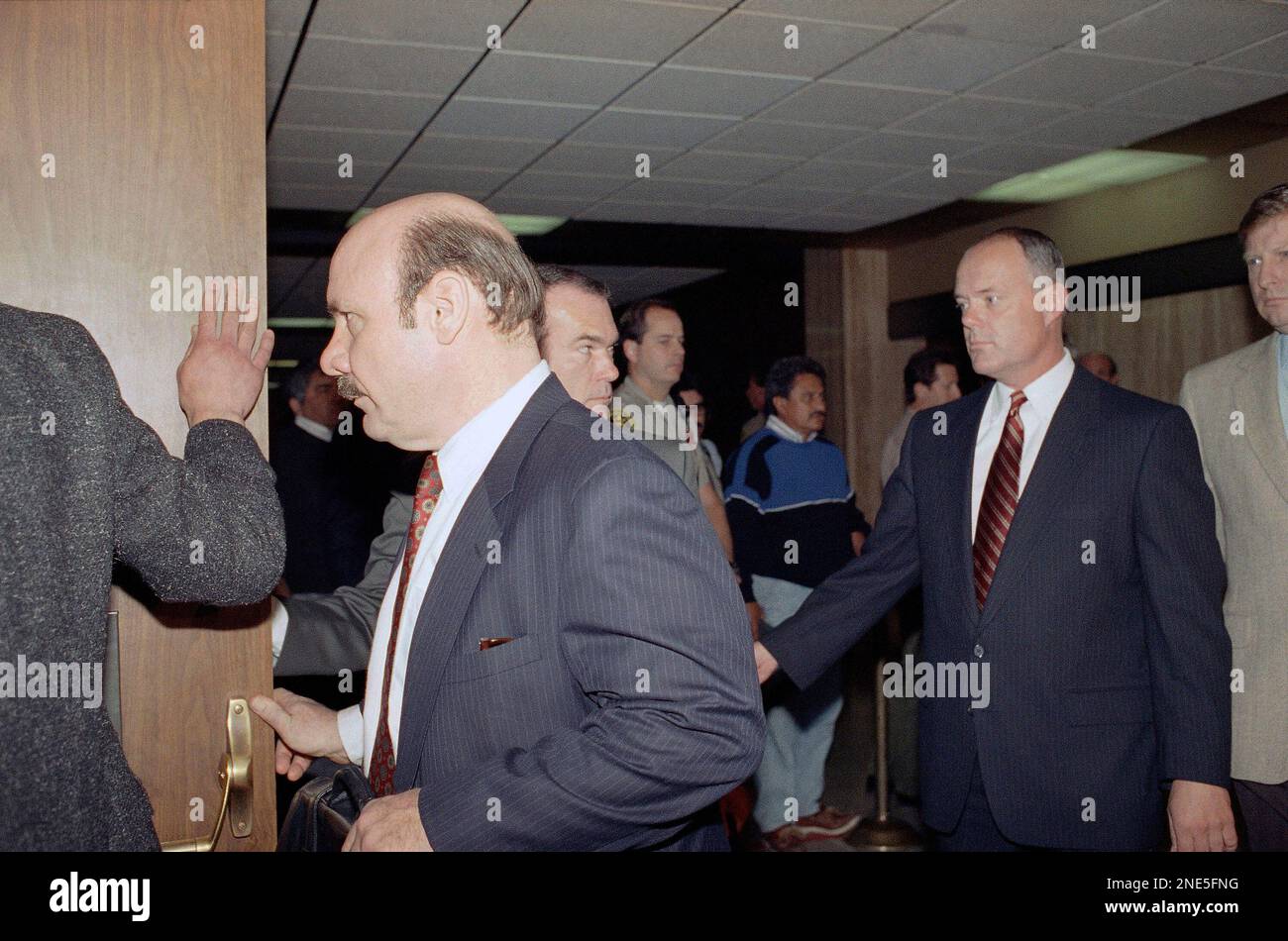 Sgt. Stacey C. Koon of the Los Angeles police department arrives at ...