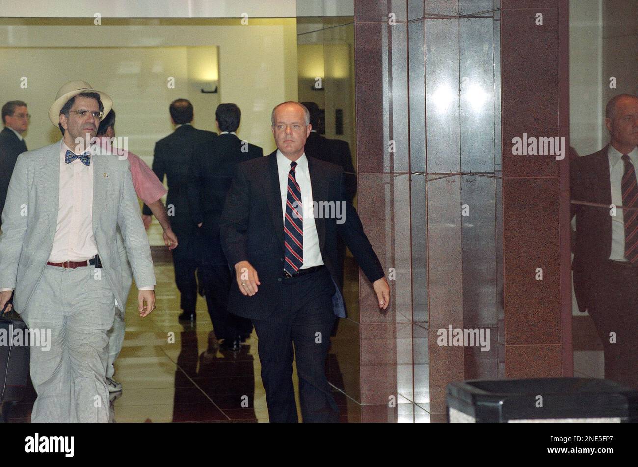 Stacey Koon, right, and his attorney Ira Salzman arrive at the Los ...
