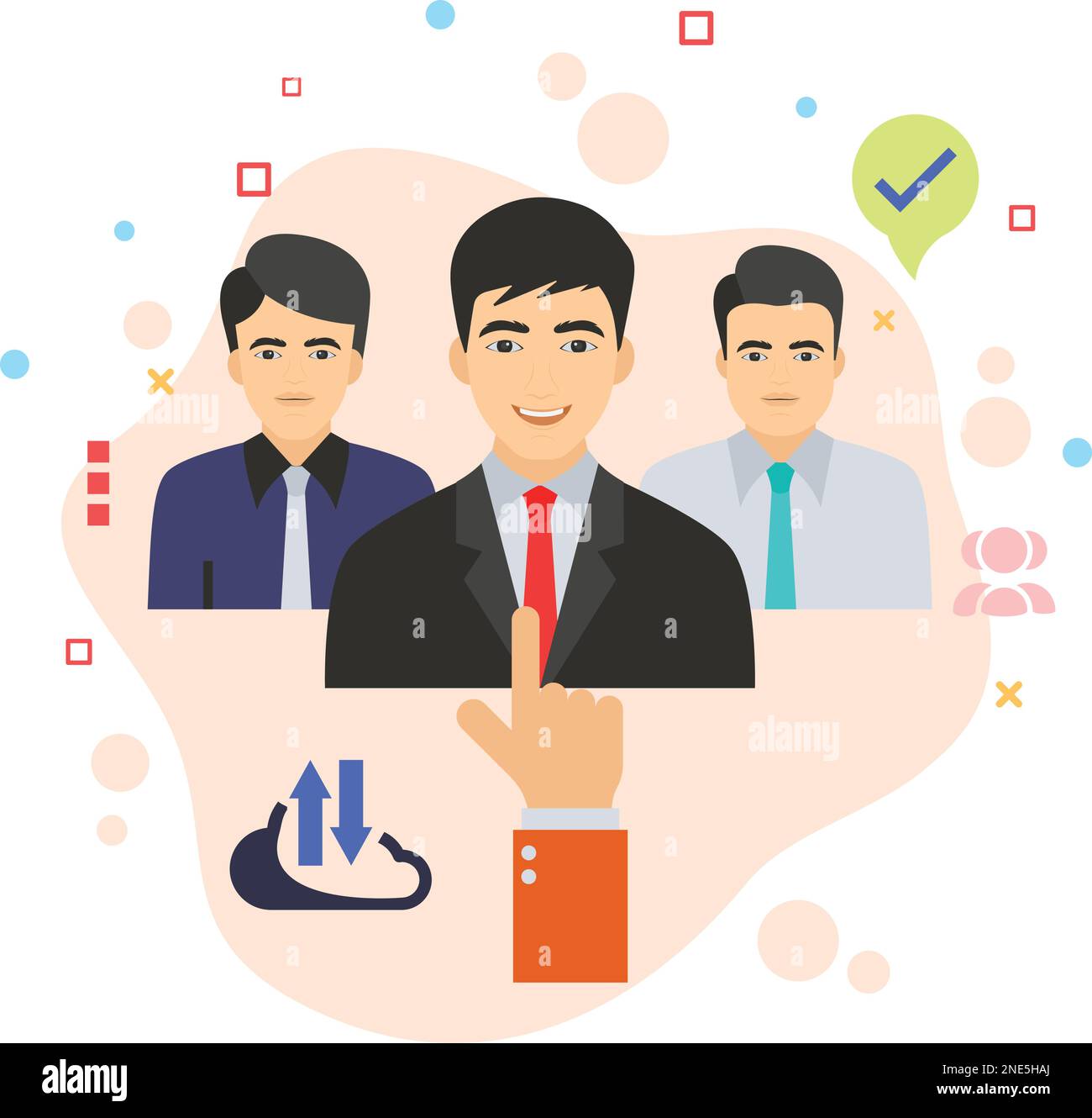 Pick the right one Stock Vector Images - Alamy