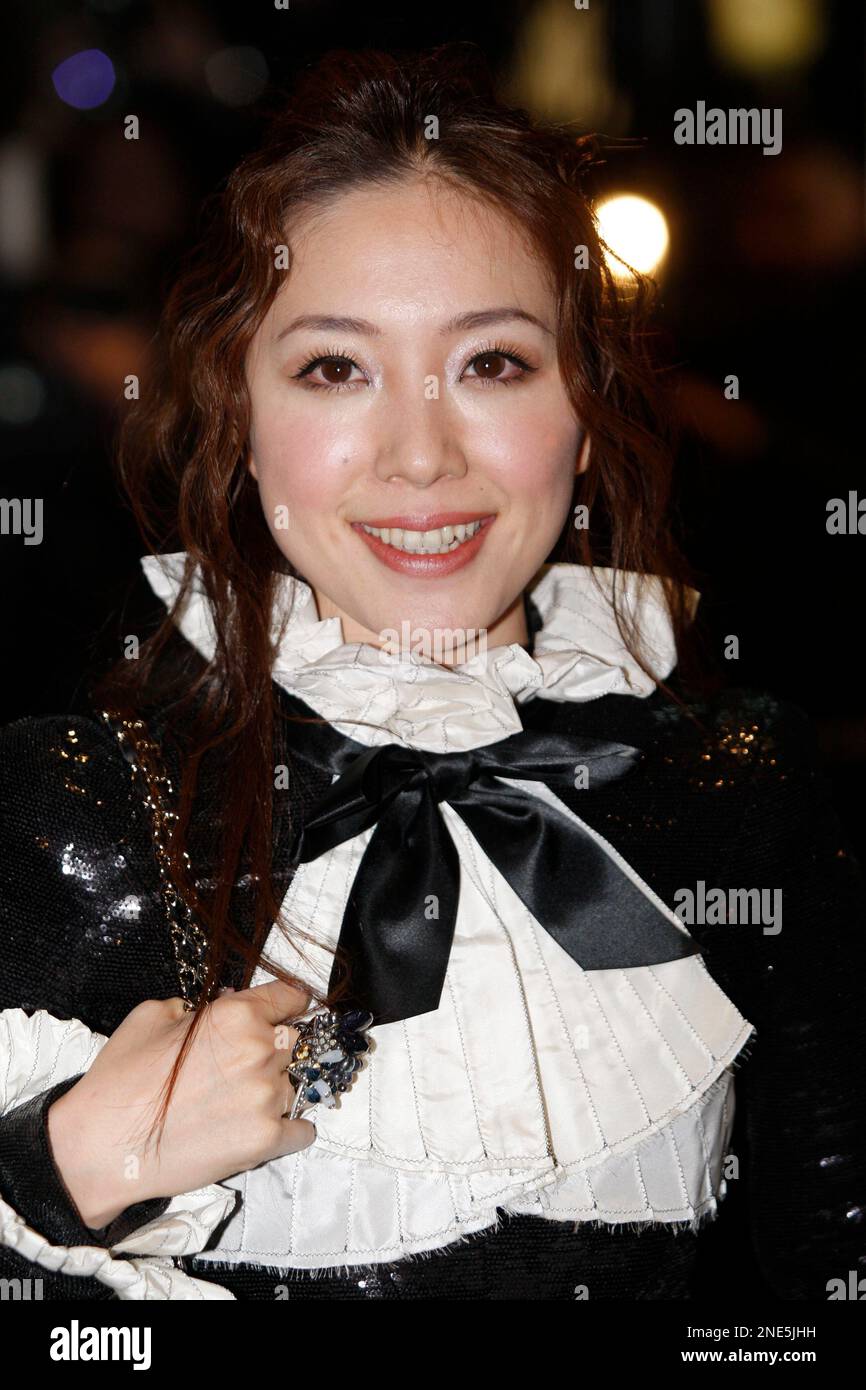 Japanese singer Ayaka Hirahara arrives for the world premiere of the ...
