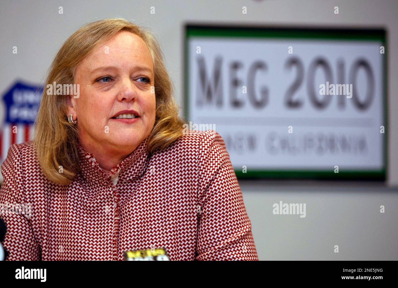 Meg Whitman, who is running for governor of California, attends a ...