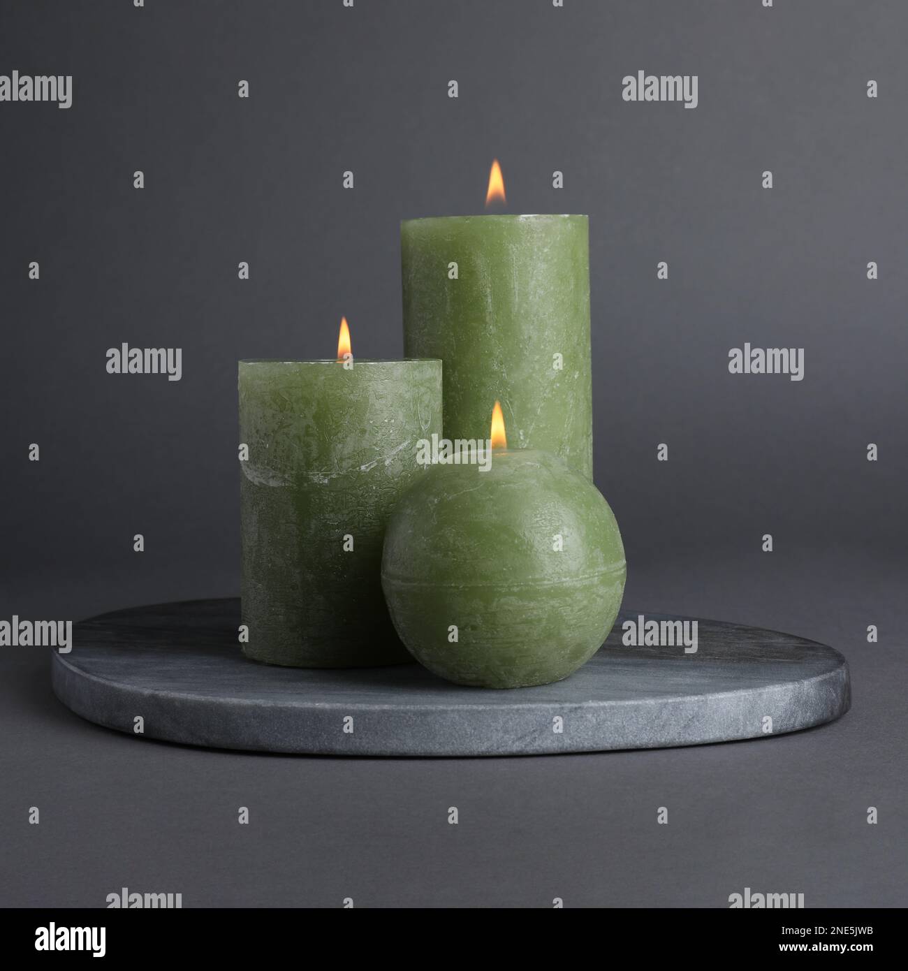 Set beautiful scented candles hi-res stock photography and images - Alamy