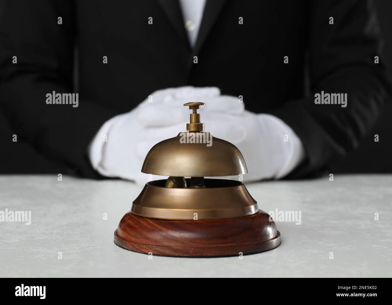 Customer service desk black and white hi-res stock photography and ...