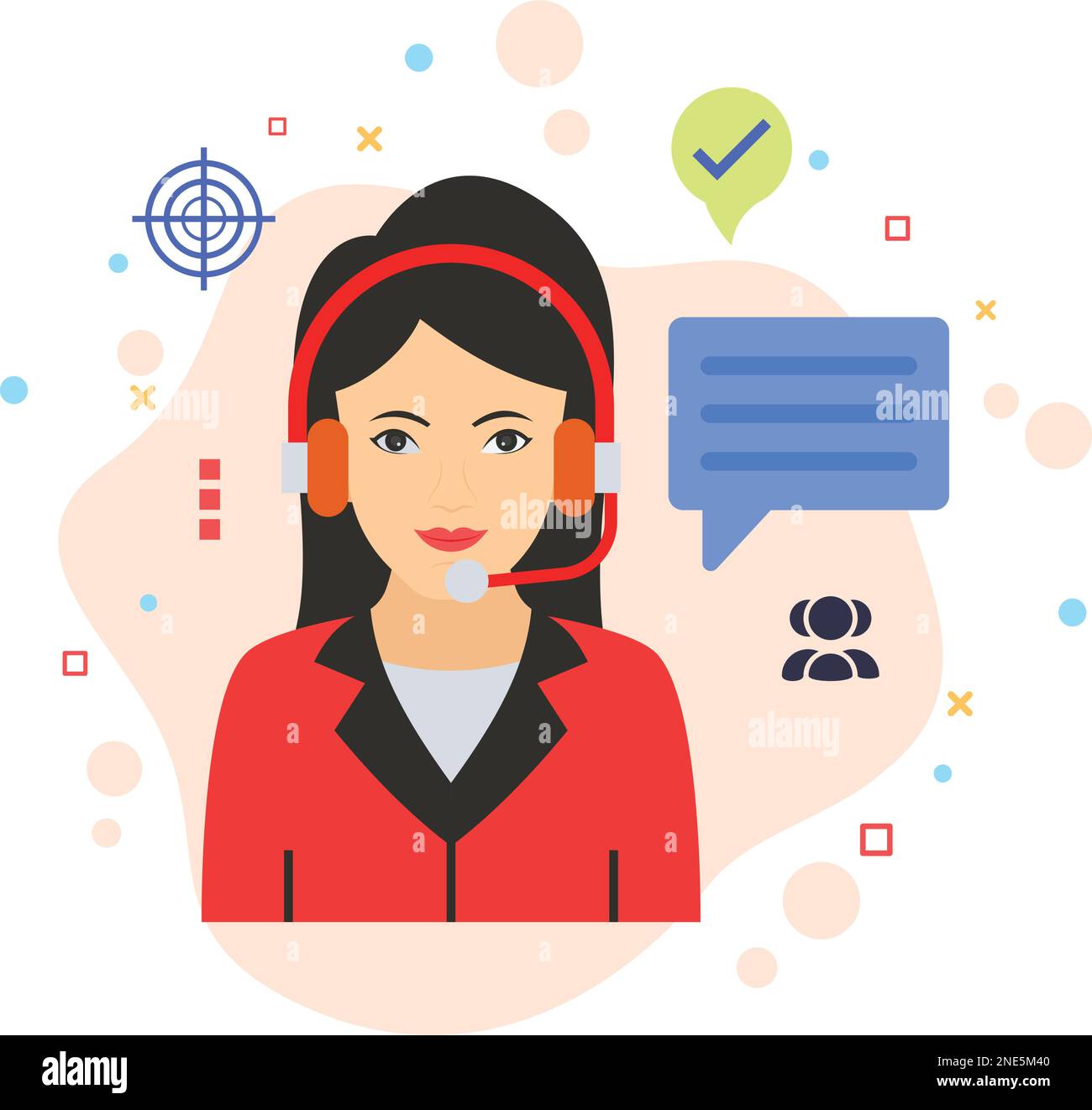 Agent answering Stock Vector Images - Alamy
