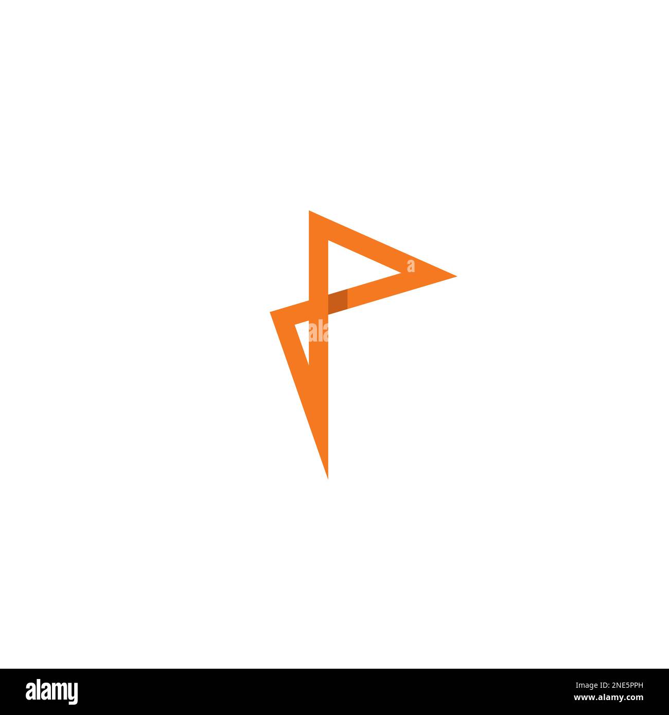 P Outline Logo Design. Letter P Symbol Stock Vector Image & Art - Alamy