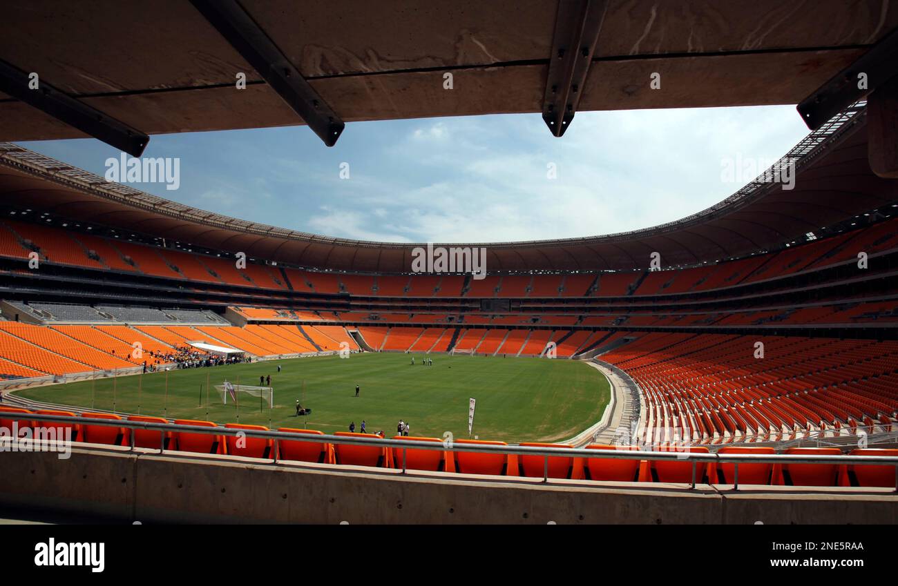 This photo taken Friday Feb. 26, 2010 shows the interior of the Soccer ...