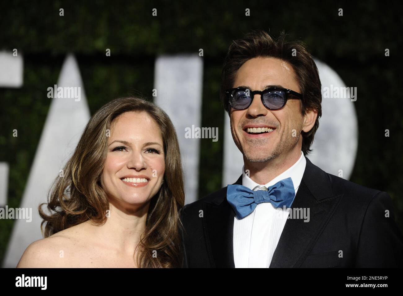 Robert Downey Jr. and Susan Downey arrive at the Vanity Fair Oscar ...