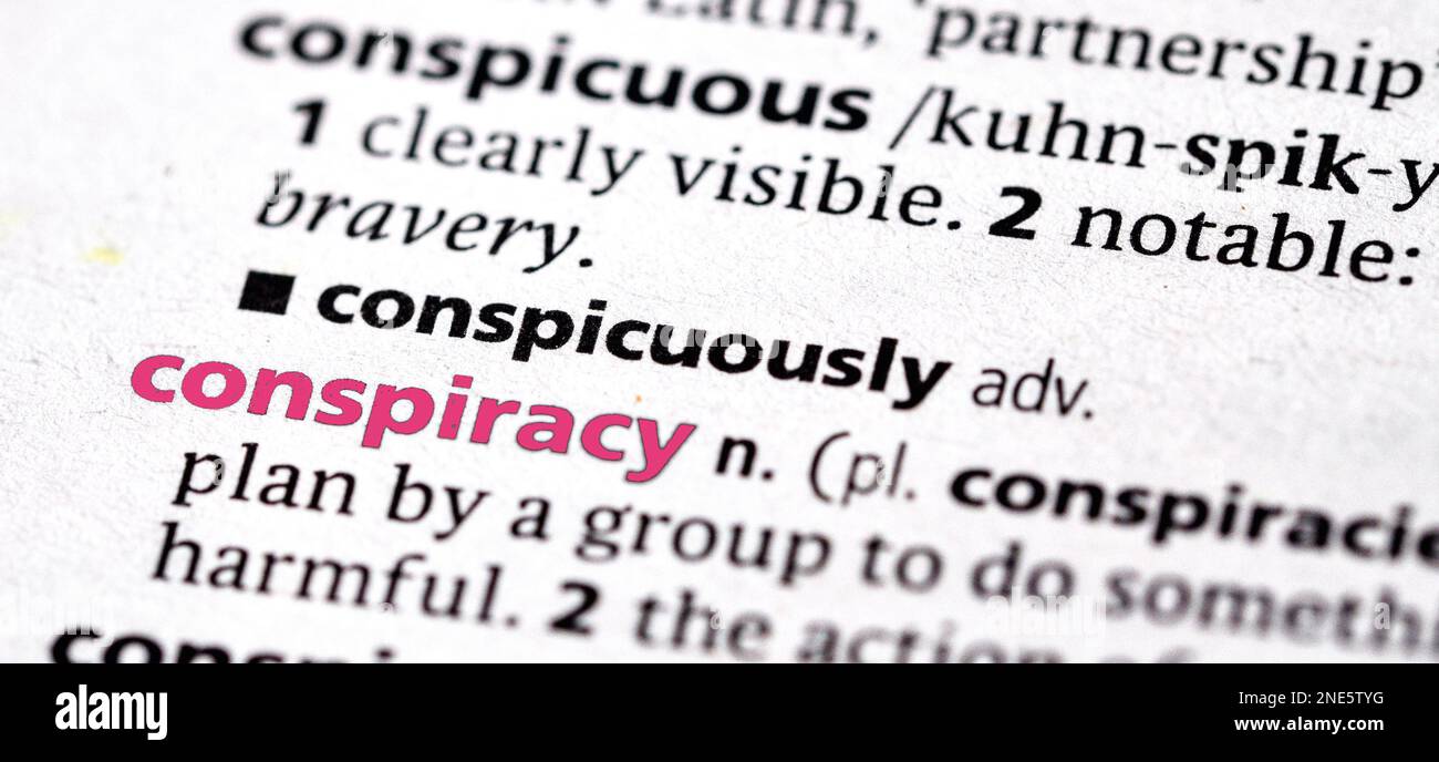 Conspiracy word hi-res stock photography and images - Alamy