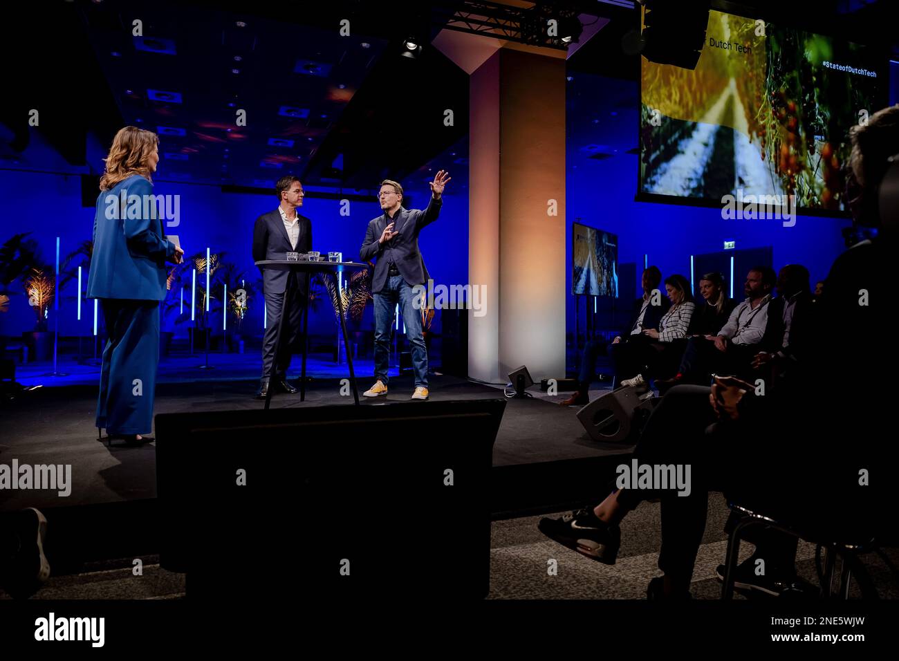 THE HAGUE - Prime Minister Mark Rutte and Prince Constantijn during the ...