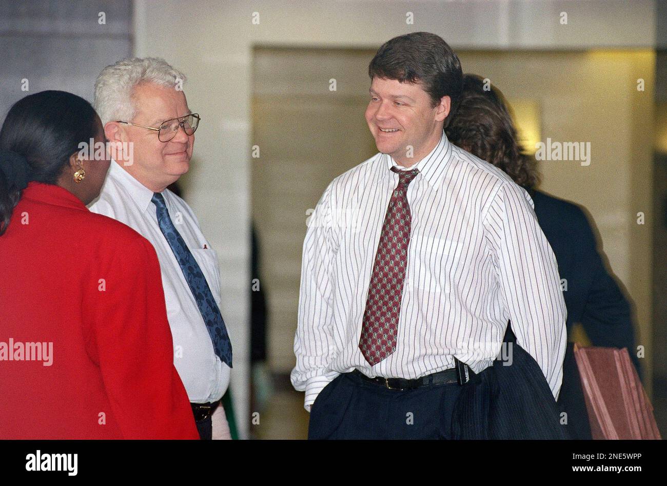 Los Angeles Police Officer Laurence Powell, right, is joined by his ...