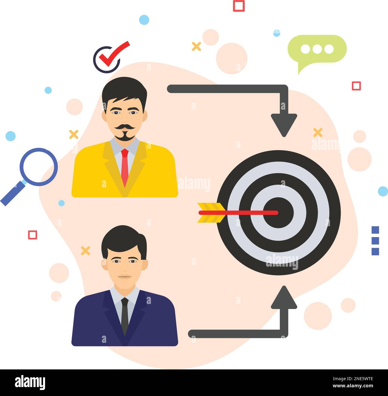 Aim high concept Stock Vector Images - Alamy