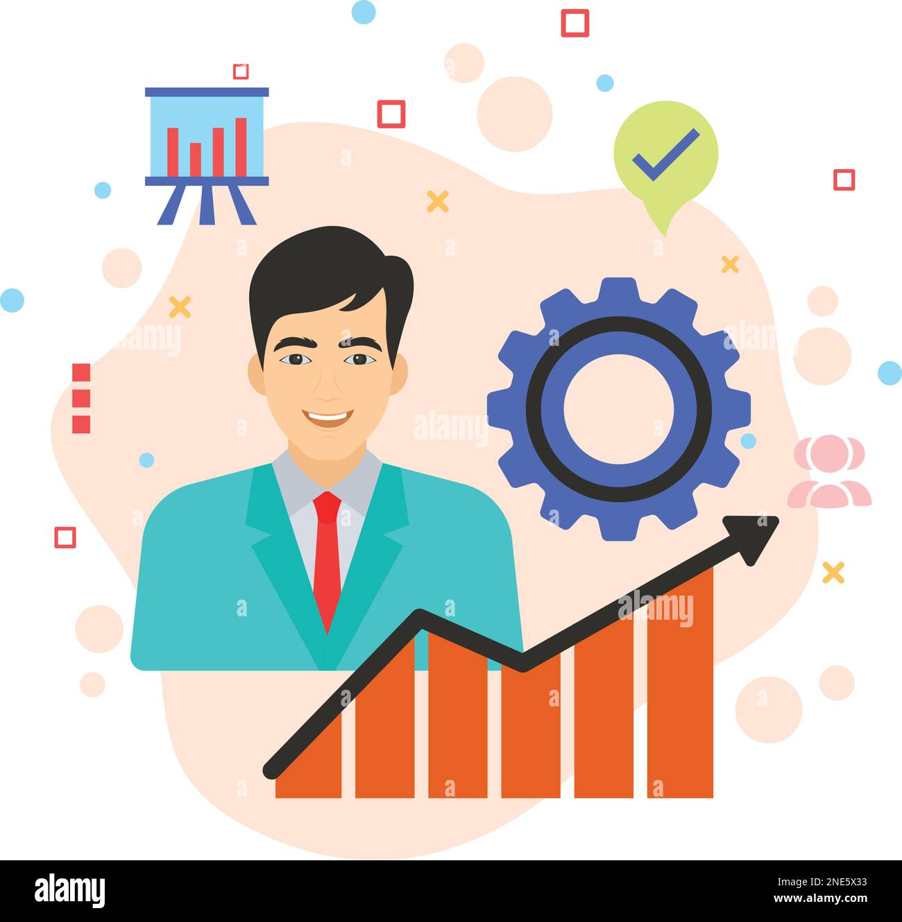 Personal Growth and challenges Vector color Icon design, Career ...