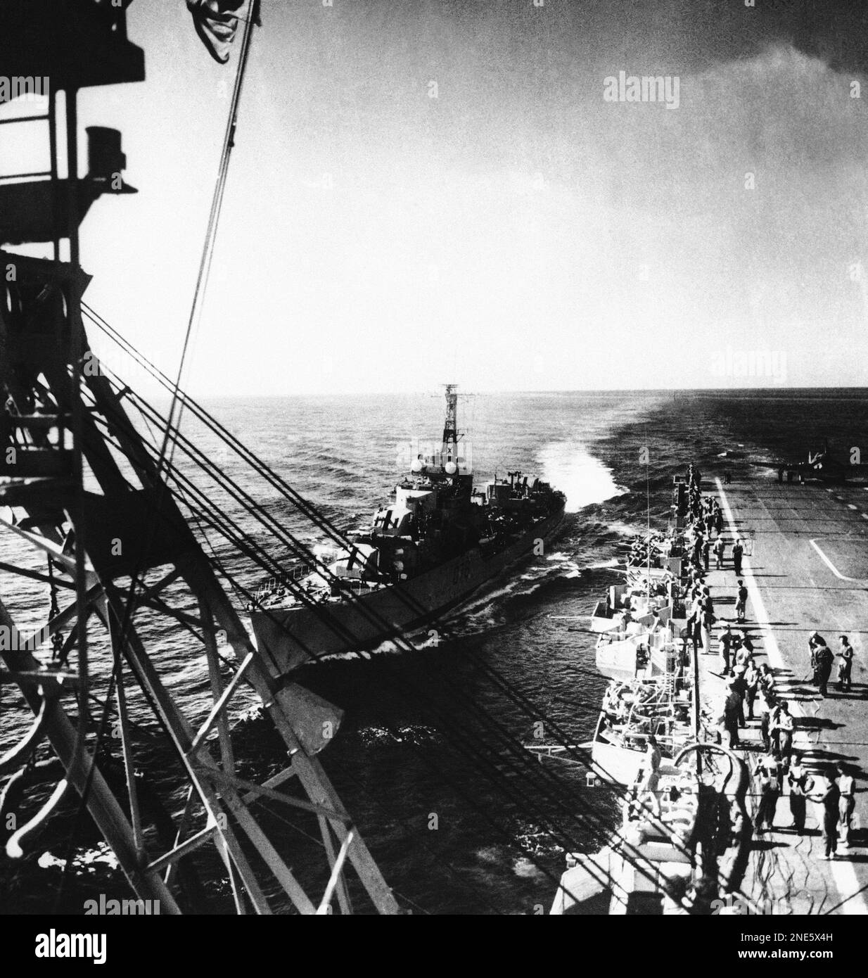 One of the first pictures of British Naval units in operations off the ...