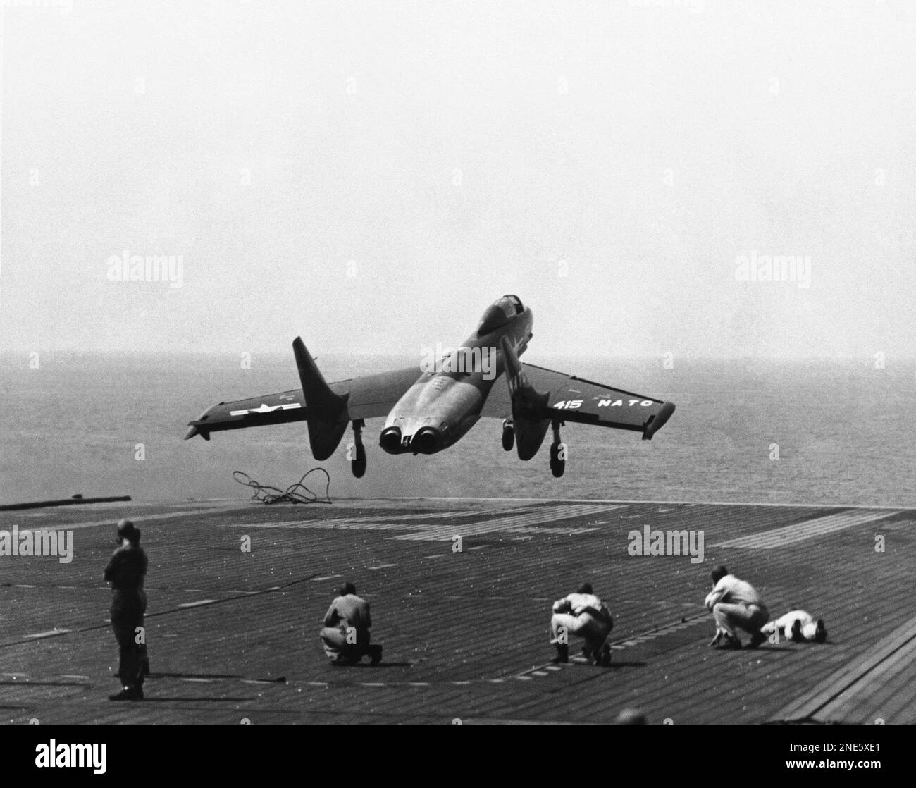 The F7U (Cutlass) one of the Navy?s newest jet fighters takes off as it ...