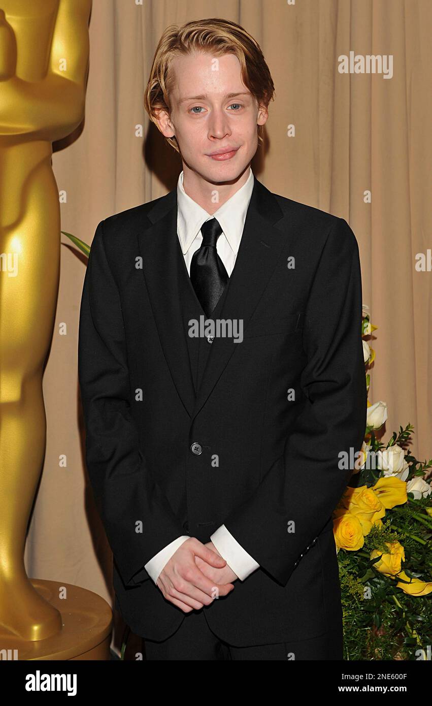 Macaulay Culkin poses backstage during the 82nd Academy Awards Sunday ...