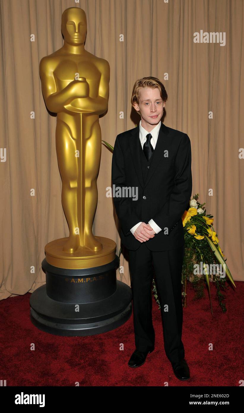 Macaulay Culkin poses backstage during the 82nd Academy Awards Sunday ...