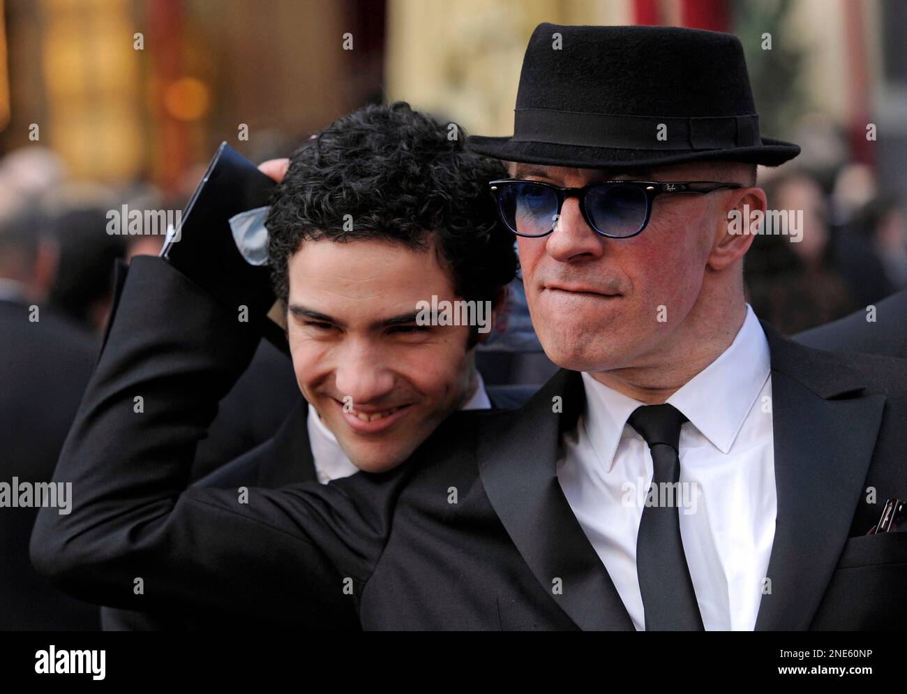Director Jacques Audiard, right, and Tahar Rahim arrive at the 82nd ...
