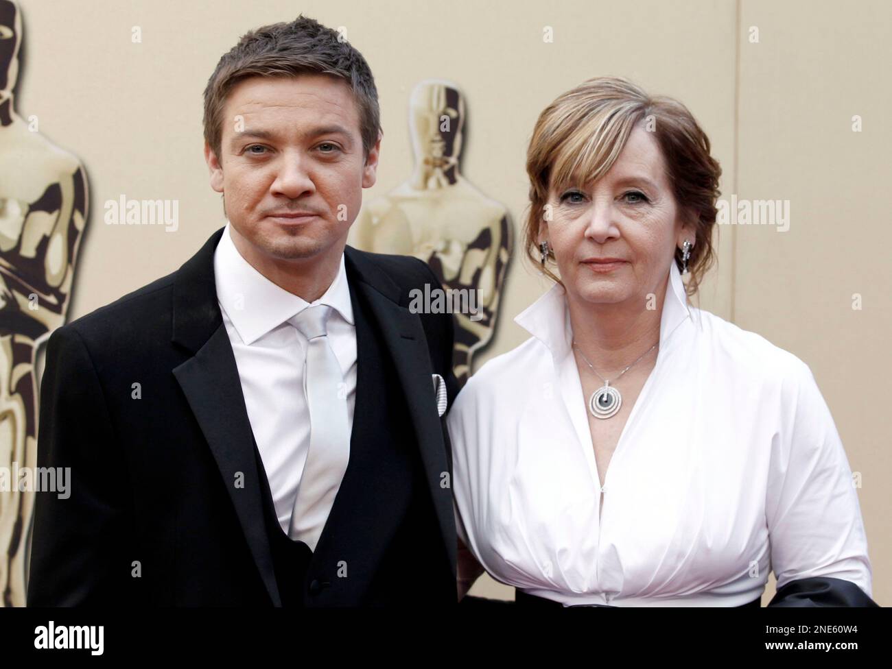 Jeremy Renner arrives with his mother Valerie Cearley during the 82nd ...