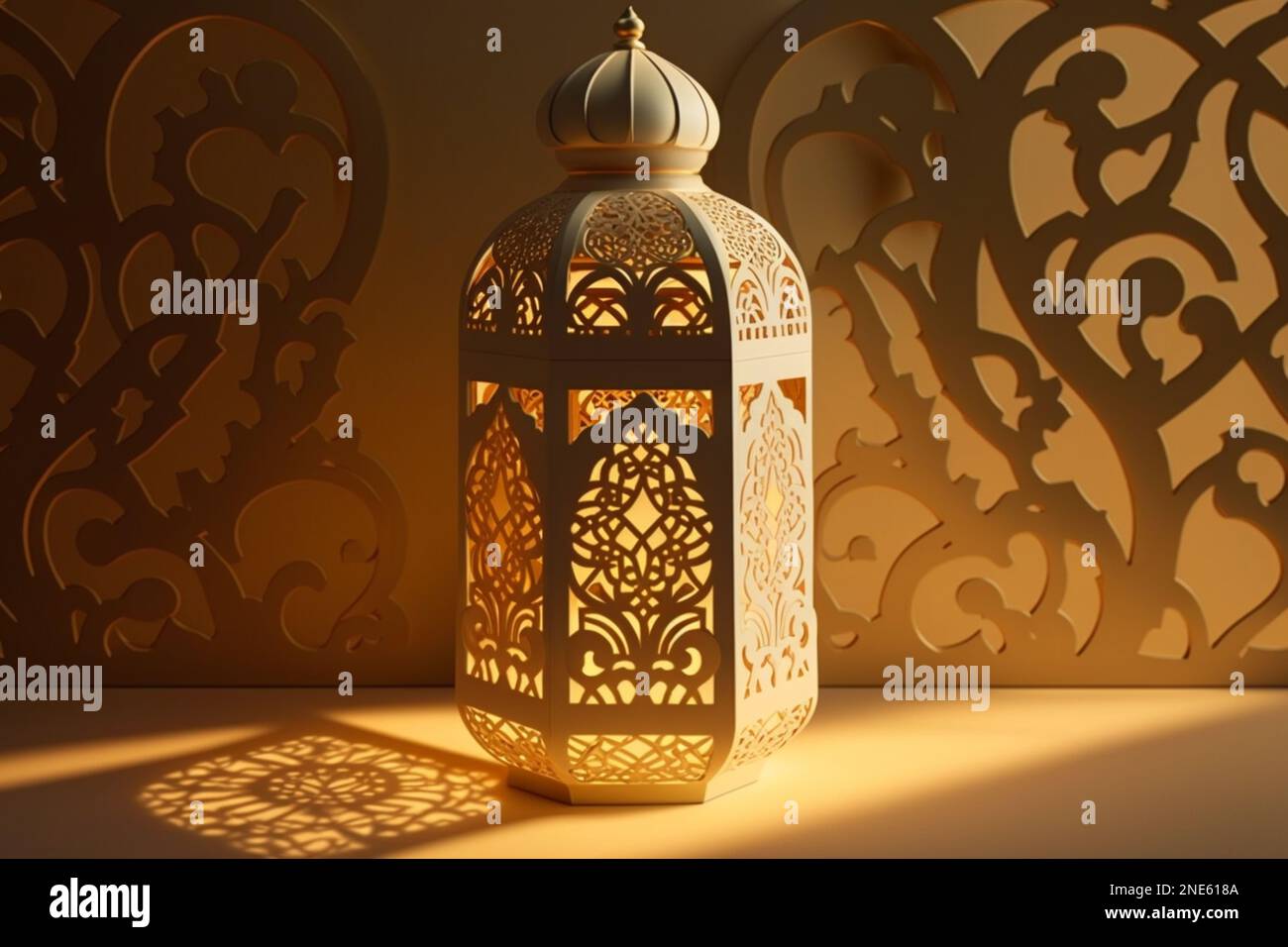 Muslim holy month Ramadan Kareem concept created with ai generative ...