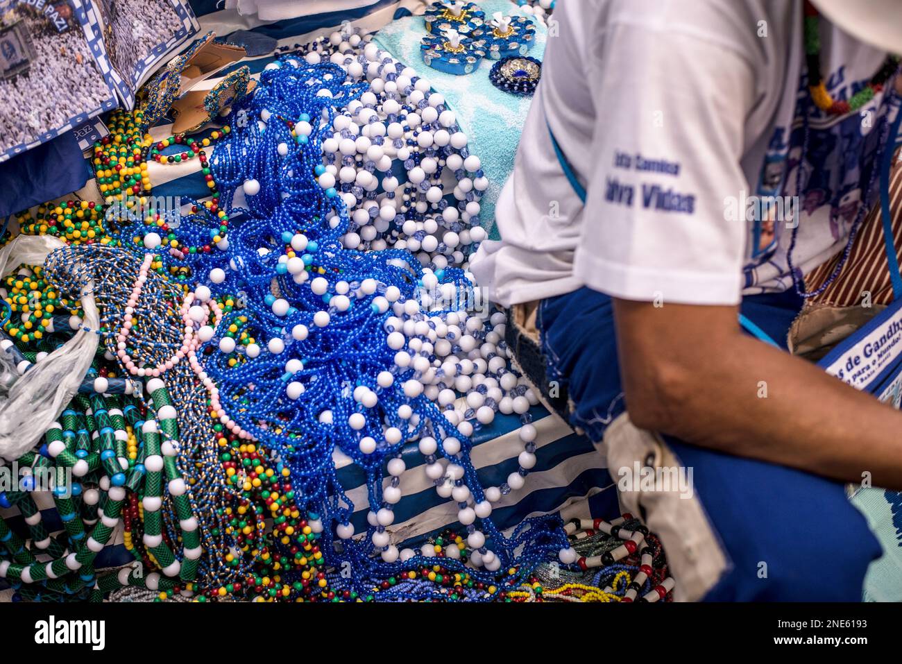 Details and props of the clothes of the traditional carnival group ...