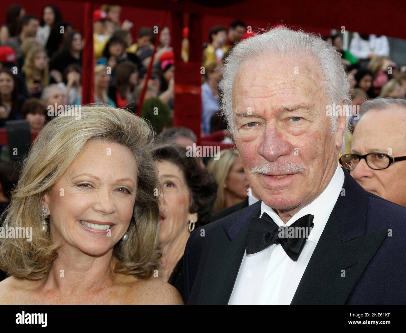 Christopher Plummer and his wife Elaine Taylor arrive at the 82nd ...