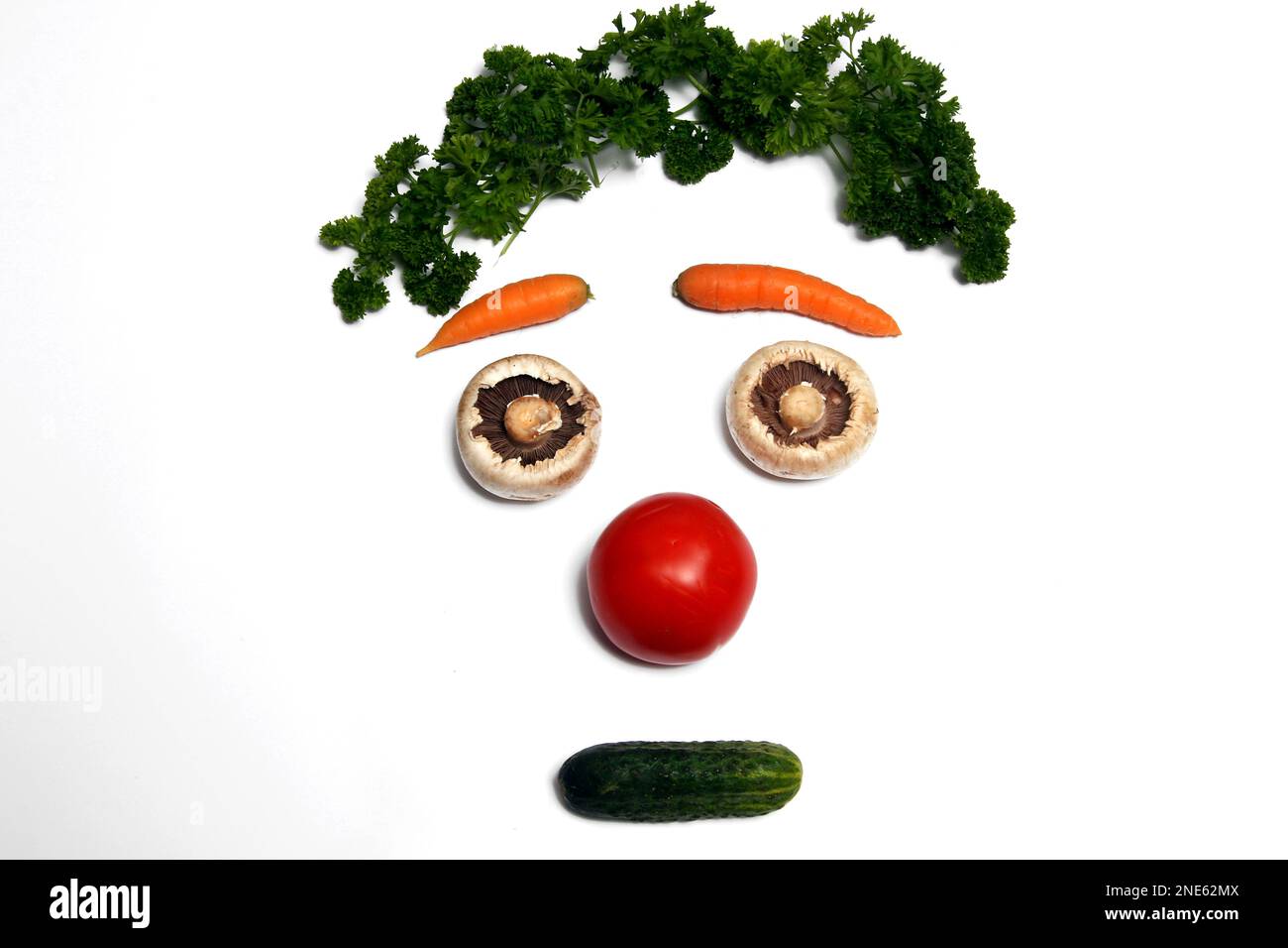 face made of vegetables, cutout Stock Photo - Alamy