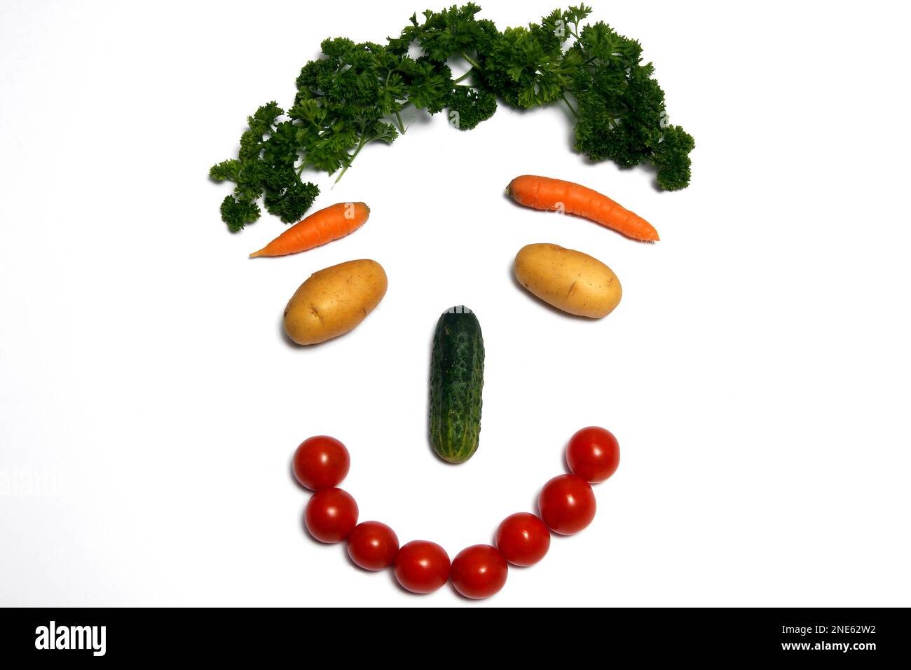 face made of vegetables, cutout Stock Photo - Alamy