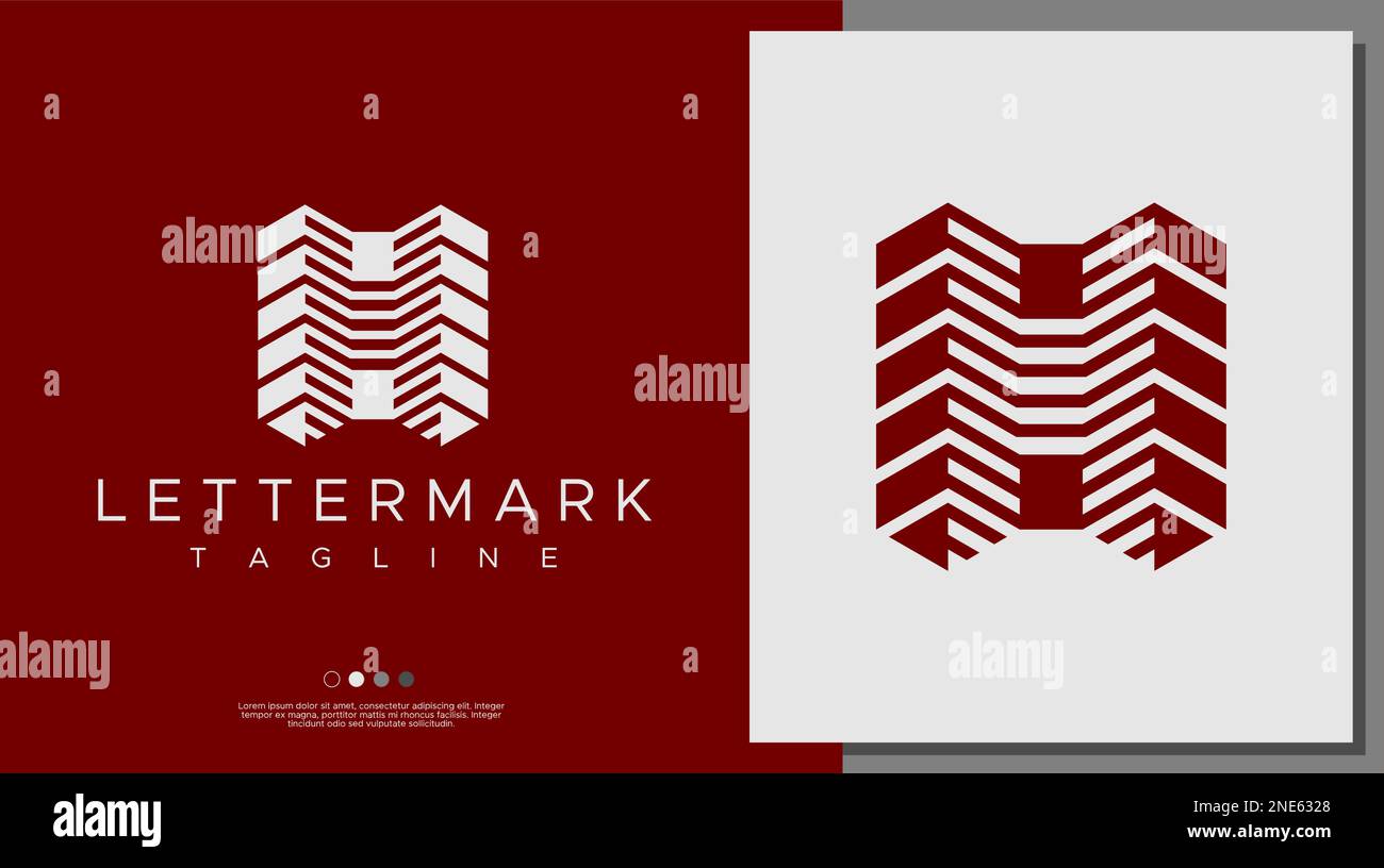 Luxury line H logo design template. Letter H initial logo graphic ...